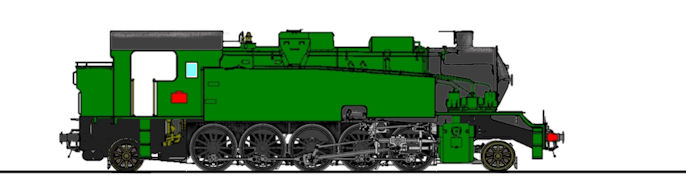 France.1.[1435].Locomotive.151-TQ.Dessin et vignette Trainconsultant ...